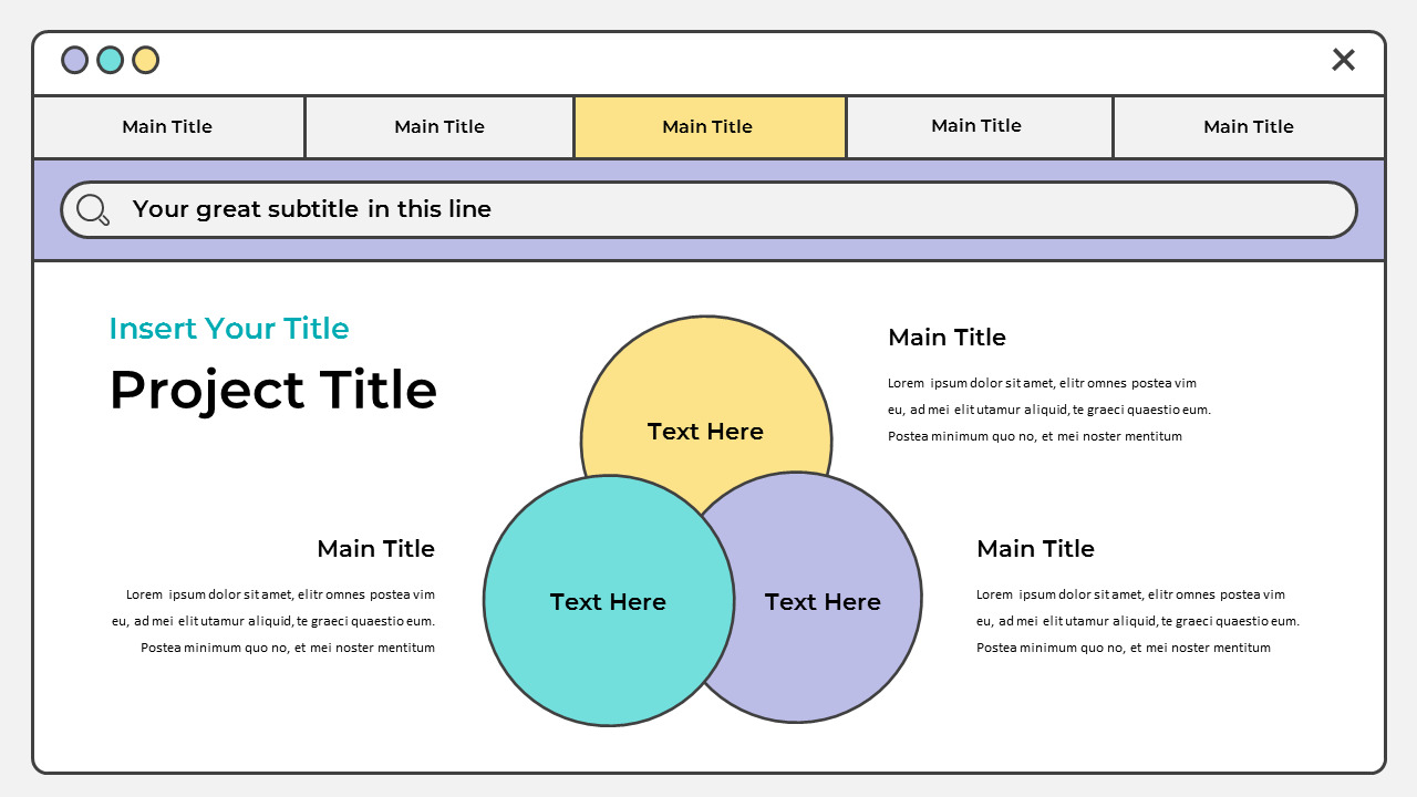 Marketing Project company profile ppt template