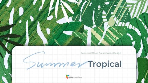 Summer Tropical fun google slides themes