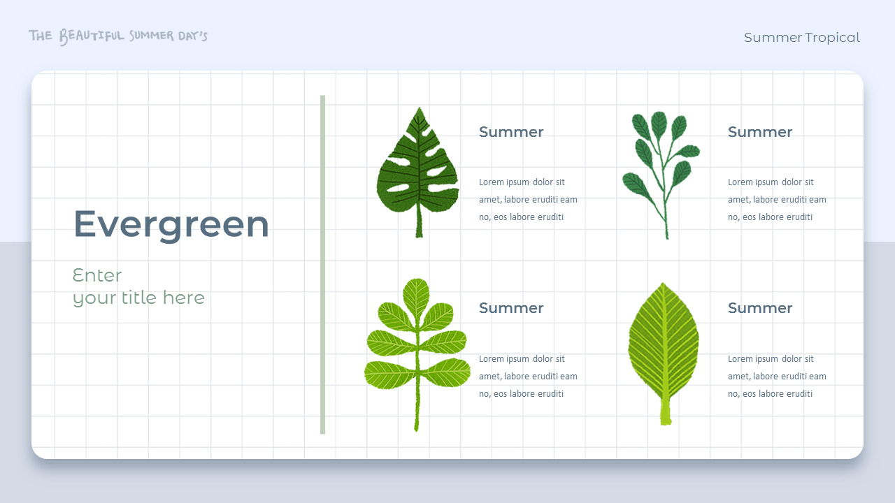 Summer Tropical fun google slides themes