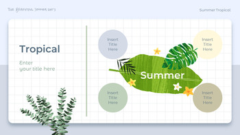 Summer Tropical fun google slides themes