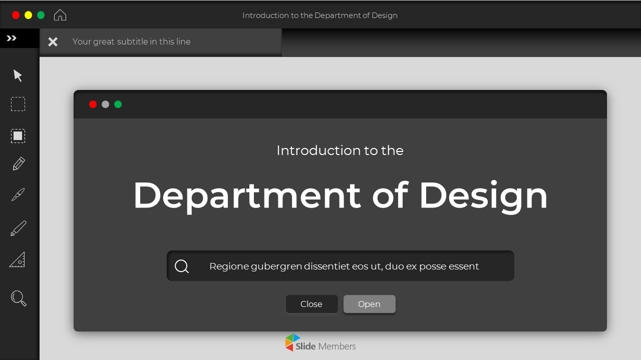 Department of Design Easy Google Slides Template