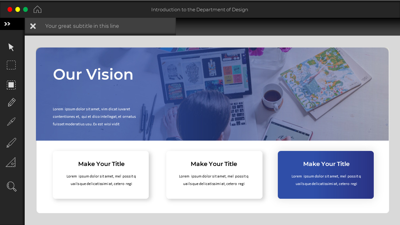 Department of Design Easy Google Slides Template