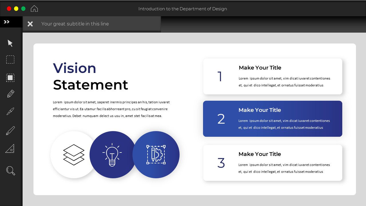 Department of Design Easy Google Slides Template