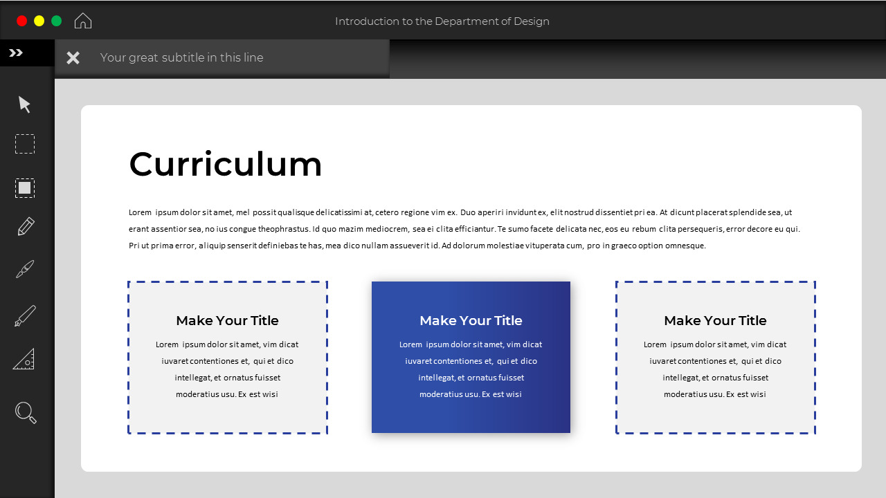 Department of Design Easy Google Slides Template