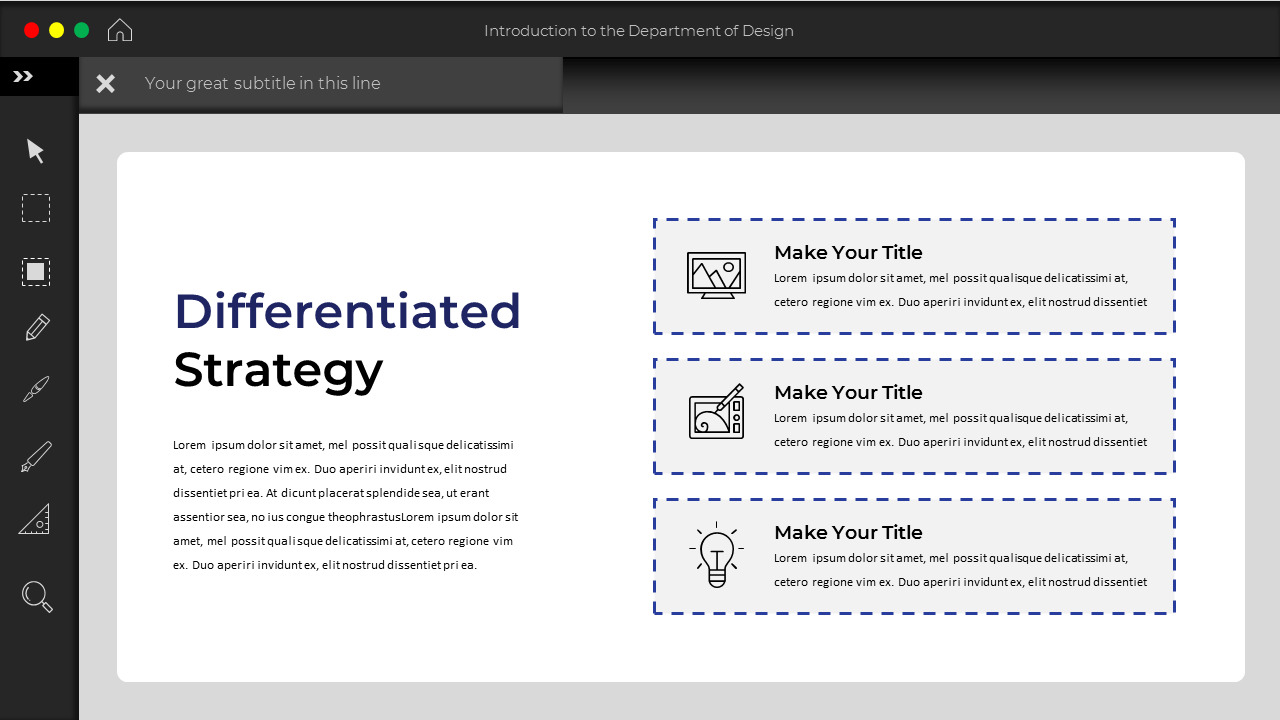 Department of Design Easy Google Slides Template
