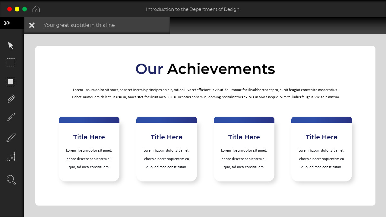 Department of Design Easy Google Slides Template