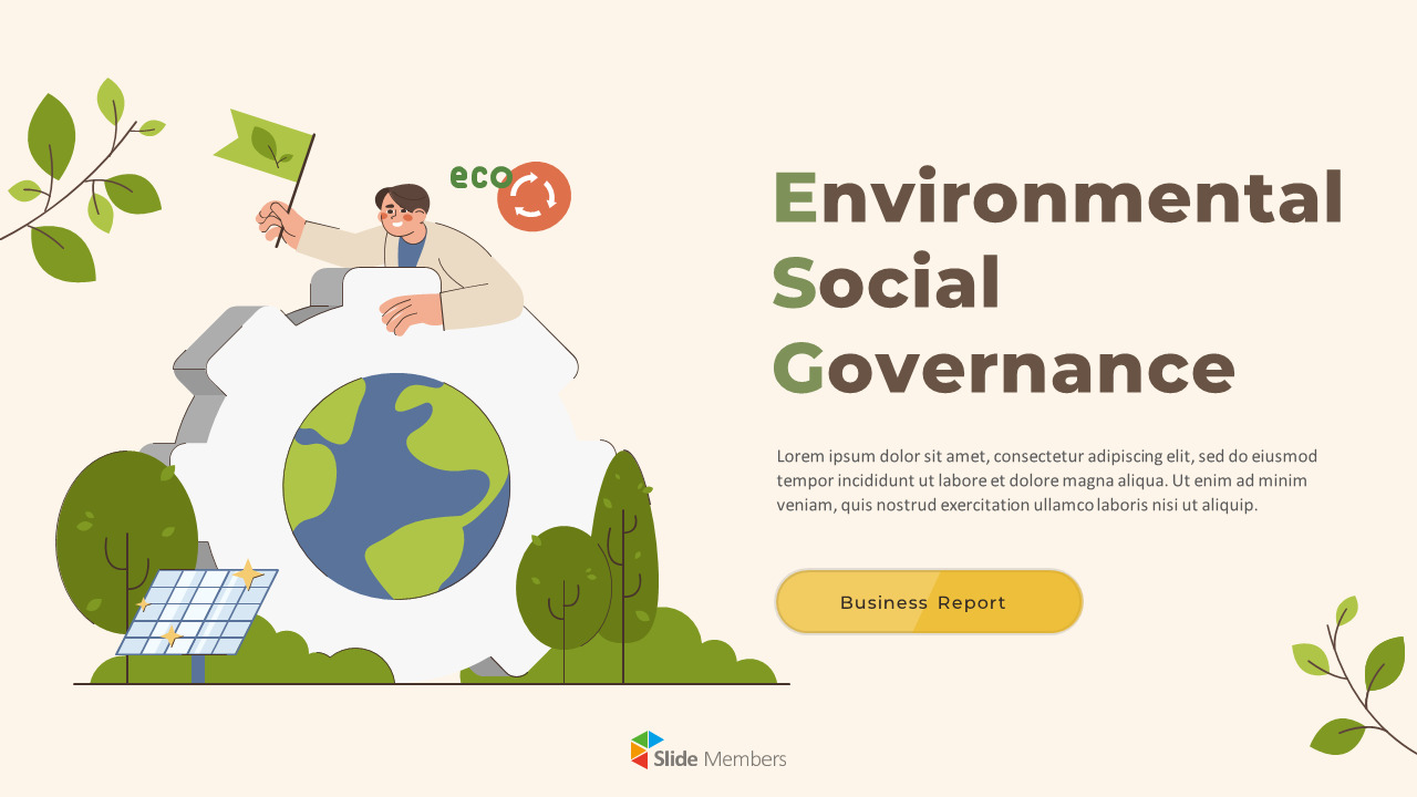 Environmental Social Governance Templates For Powerpoint