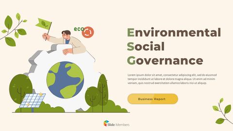 Environmental Social Governance PowerPoint Template