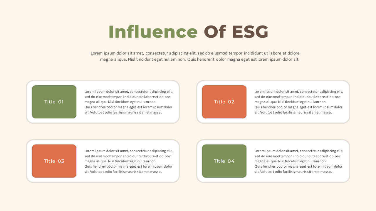 Environmental Social Governance PowerPoint Template