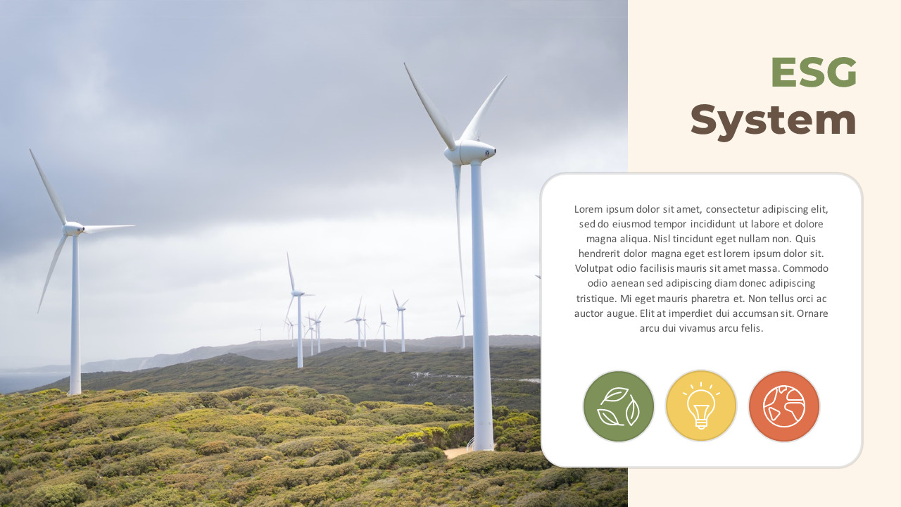 Environmental Social Governance PowerPoint Template