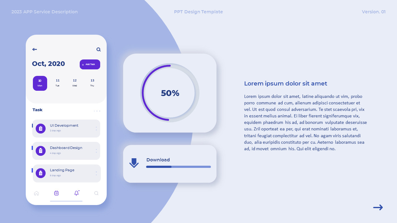 Neumorphism Design Simple Google Slides