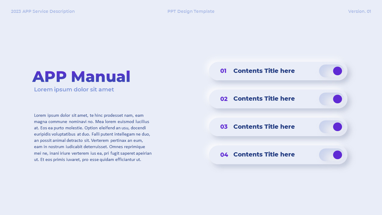 Neumorphism Design Simple Google Slides