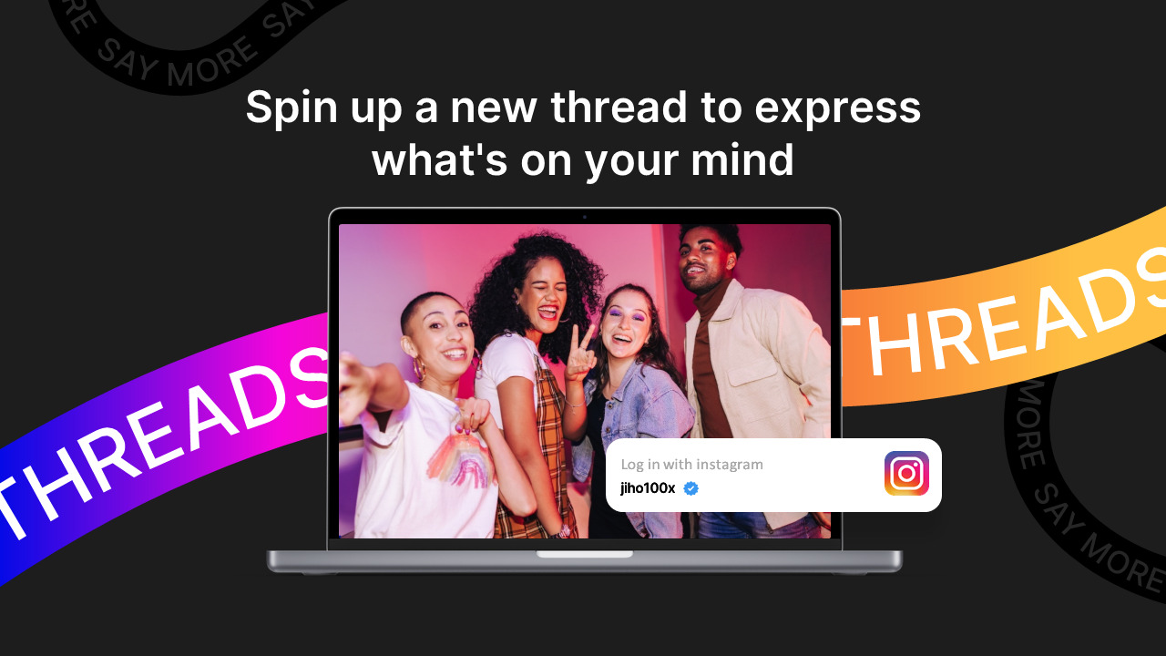 New Social Networking, Threads business ppt