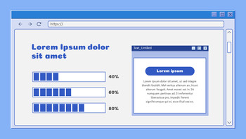 Retro Web Browser Simple Slides Templates