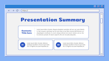 Retro Web Browser Simple Slides Templates