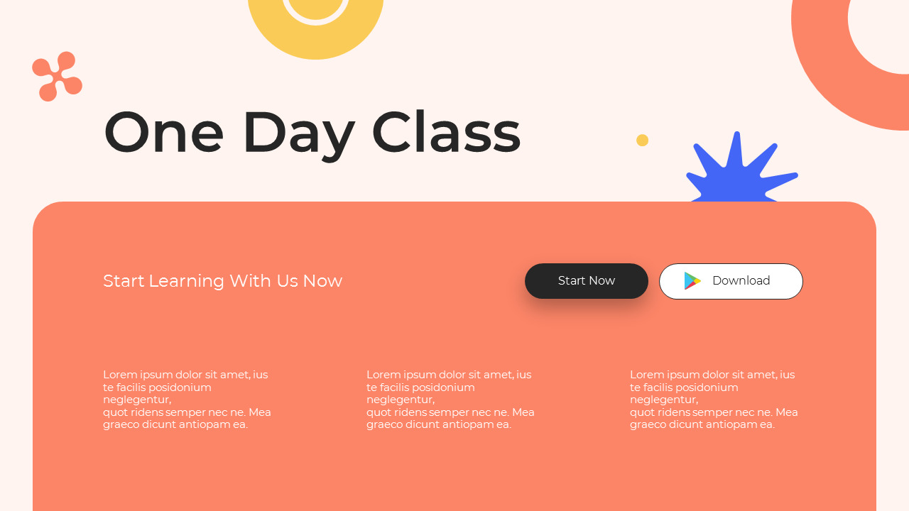 Animated Templates - One Day Class Platform