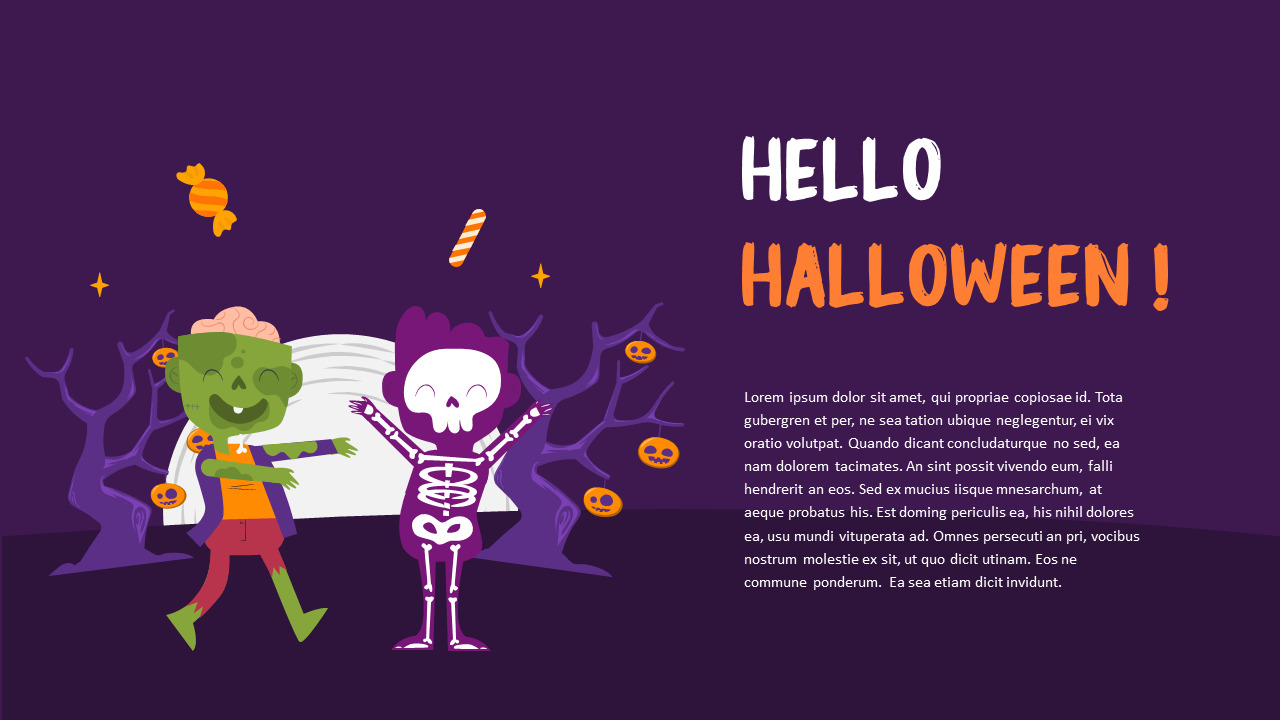 Halloween Day ppt template