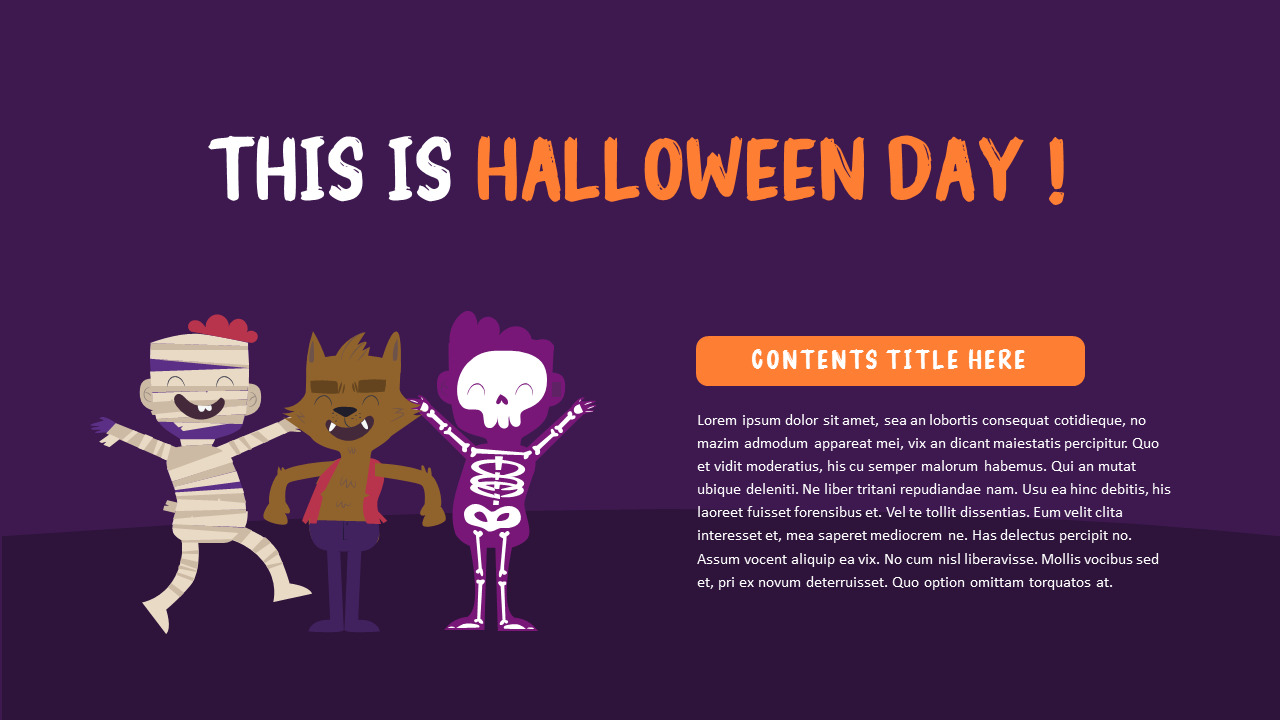 Halloween Day ppt template