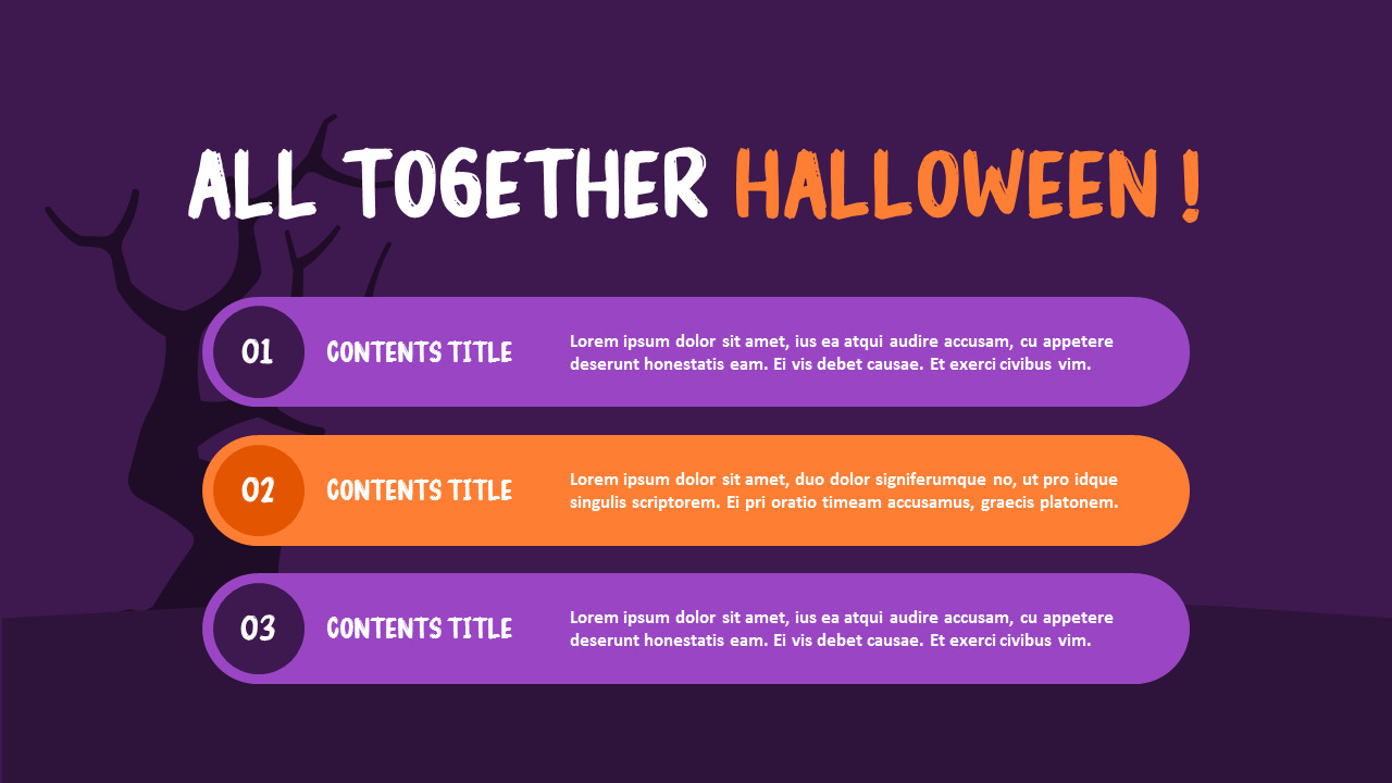 Halloween Day ppt template
