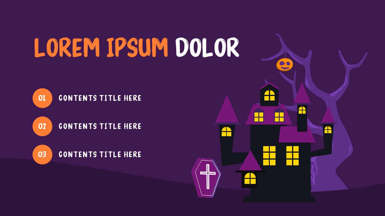 Halloween Day ppt template