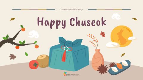 feliz chuseok Plantillas de PowerPoint