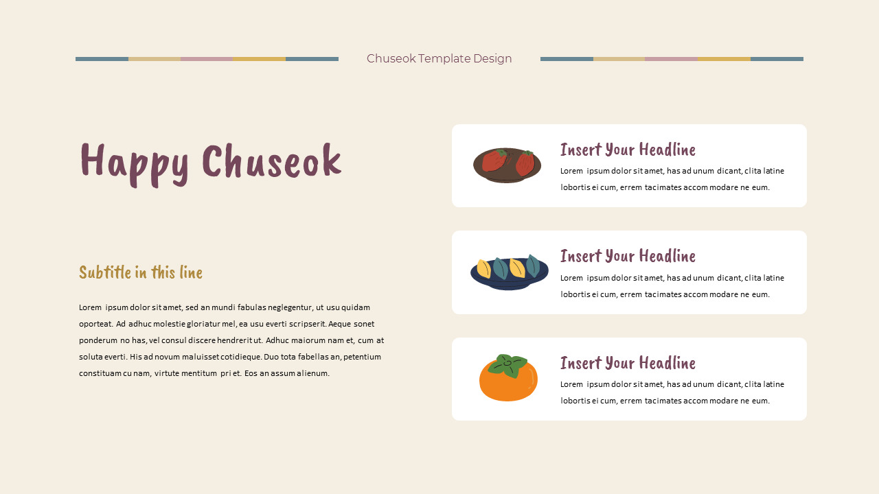 feliz chuseok Plantillas de PowerPoint