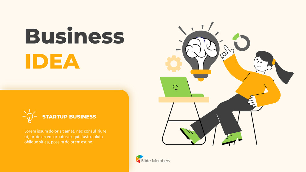 Startup Business Idea Presentation PowerPoint