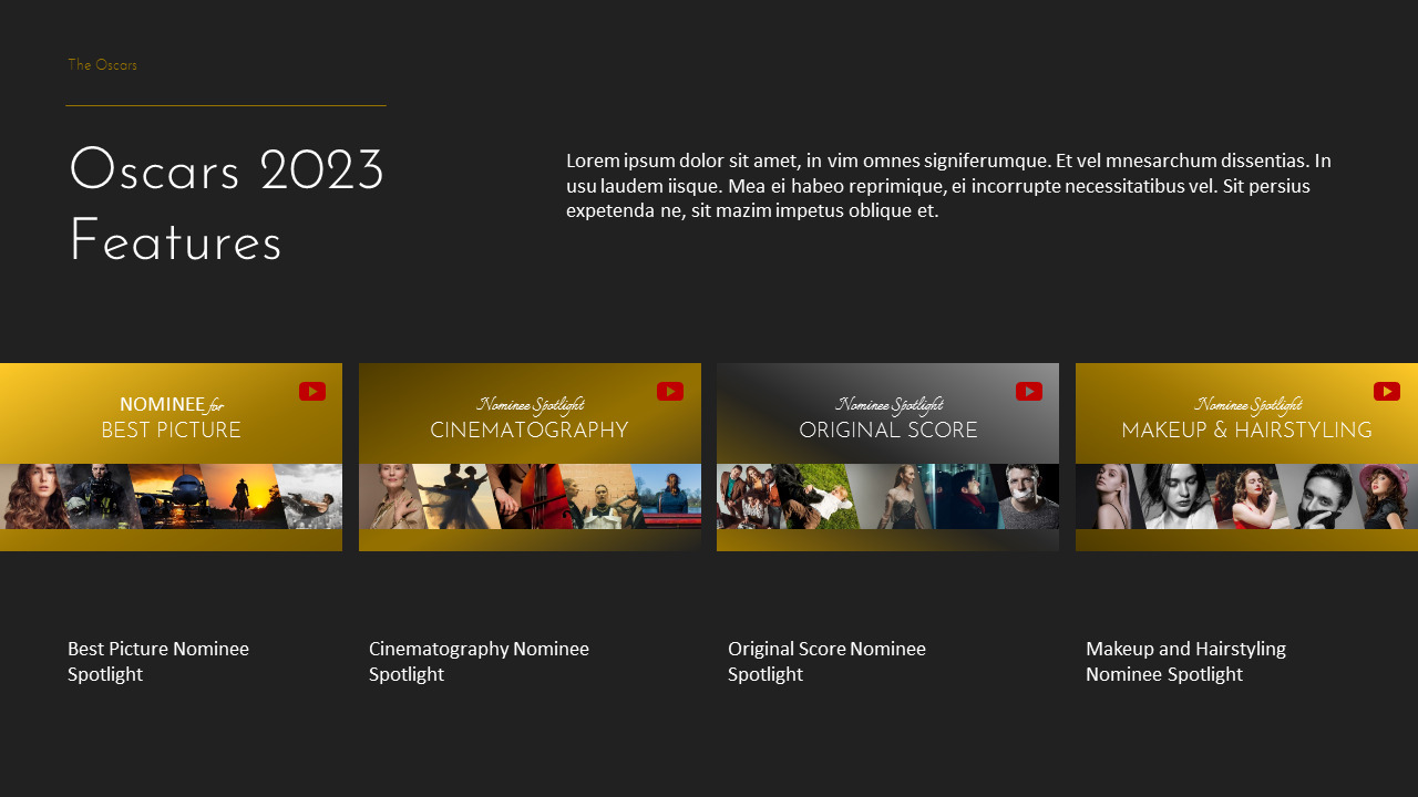 The Oscars 2023 95th Academy Awards Animation Templates