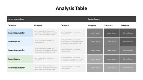 Analysis Table|Tables|Diagram