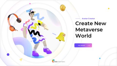 Crear nueva plantilla de animación de powerpoint de Metaverse Avatar World