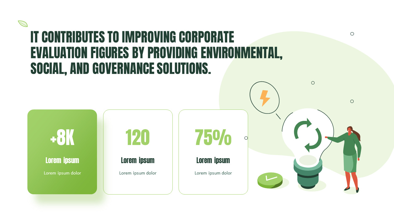 ESG Business Pitch Deck Animated Slides in PowerPoint