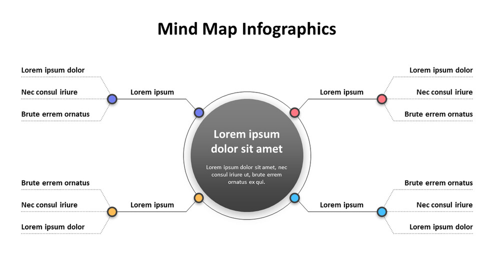 Mind Map Infographics|Relationship|Diagram