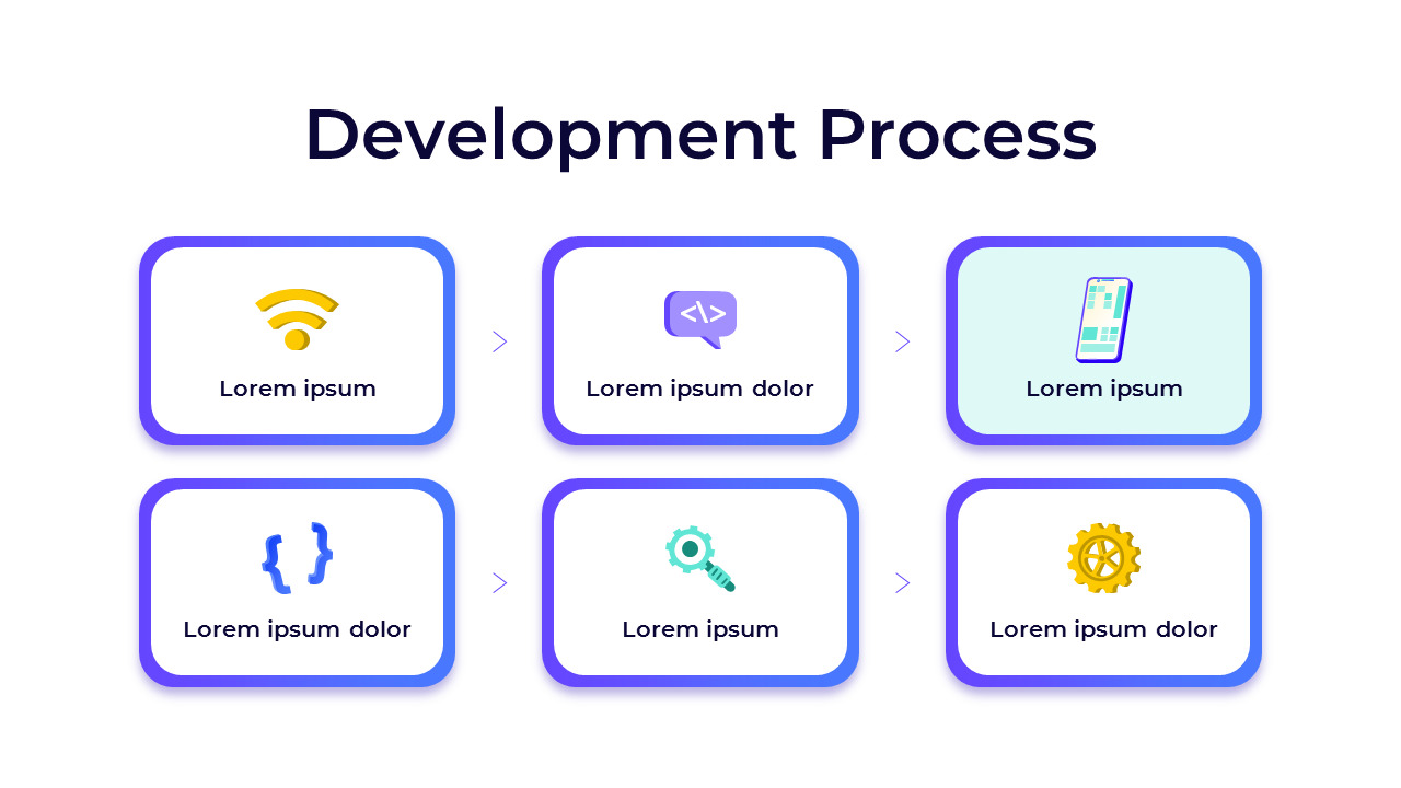 Mobile App Development Pitch Deck powerpoint animation template