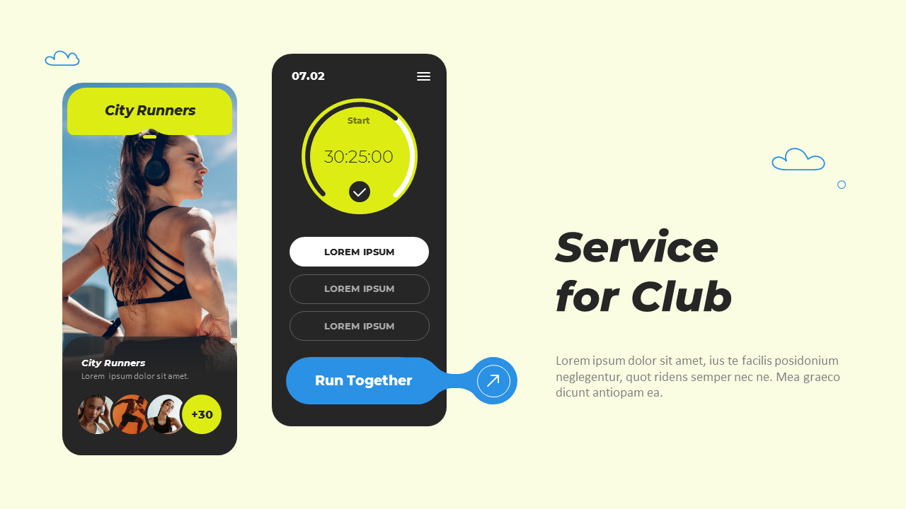 Running Club Presentation Animated Slides in PowerPoint
