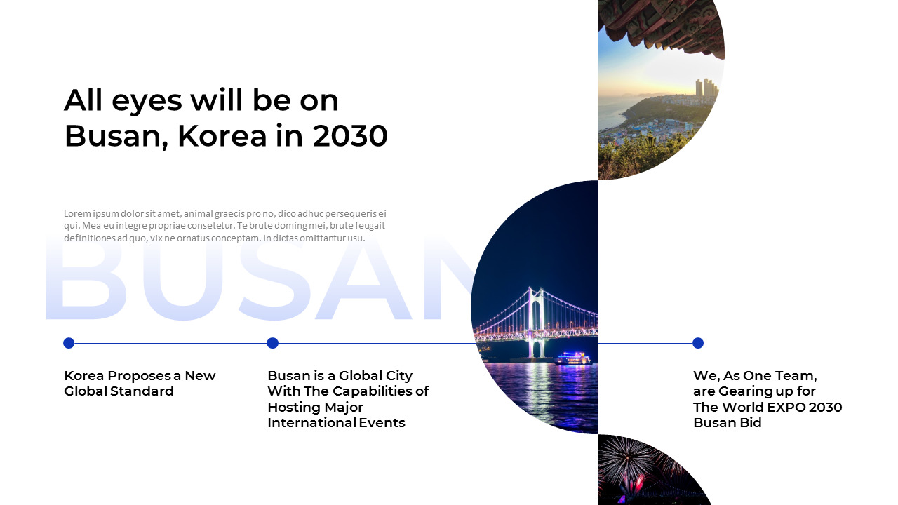 World EXPO 2030 BUSAN, KOREA Pitch Deck Animated Slides