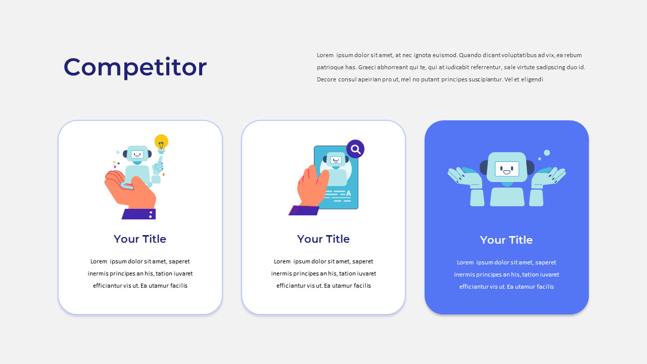 AI Startup company profile template design