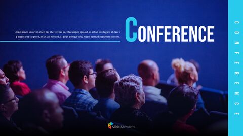 Free google slides background - Conference