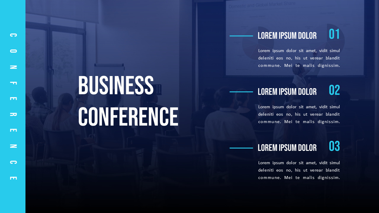 Free google slides background - Conference