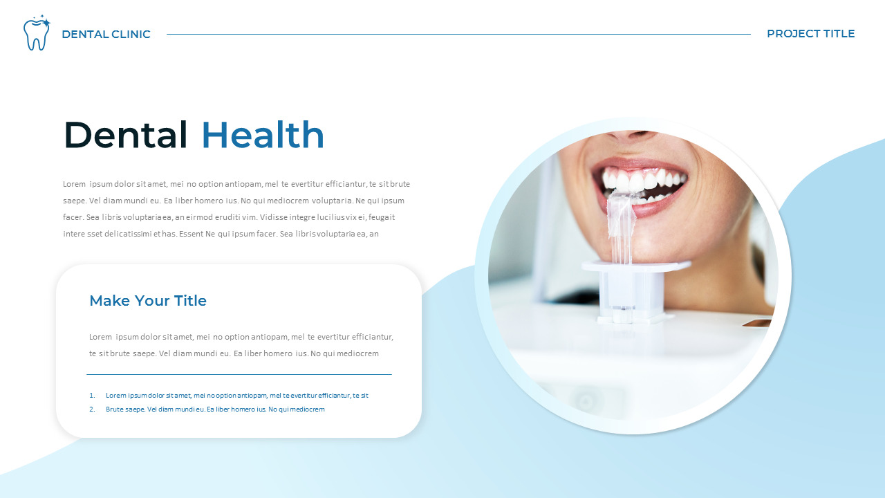 Dental Clinic Easy Google Slides Template