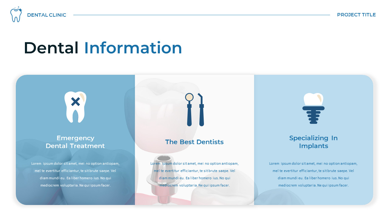 Dental Clinic Easy Google Slides Template
