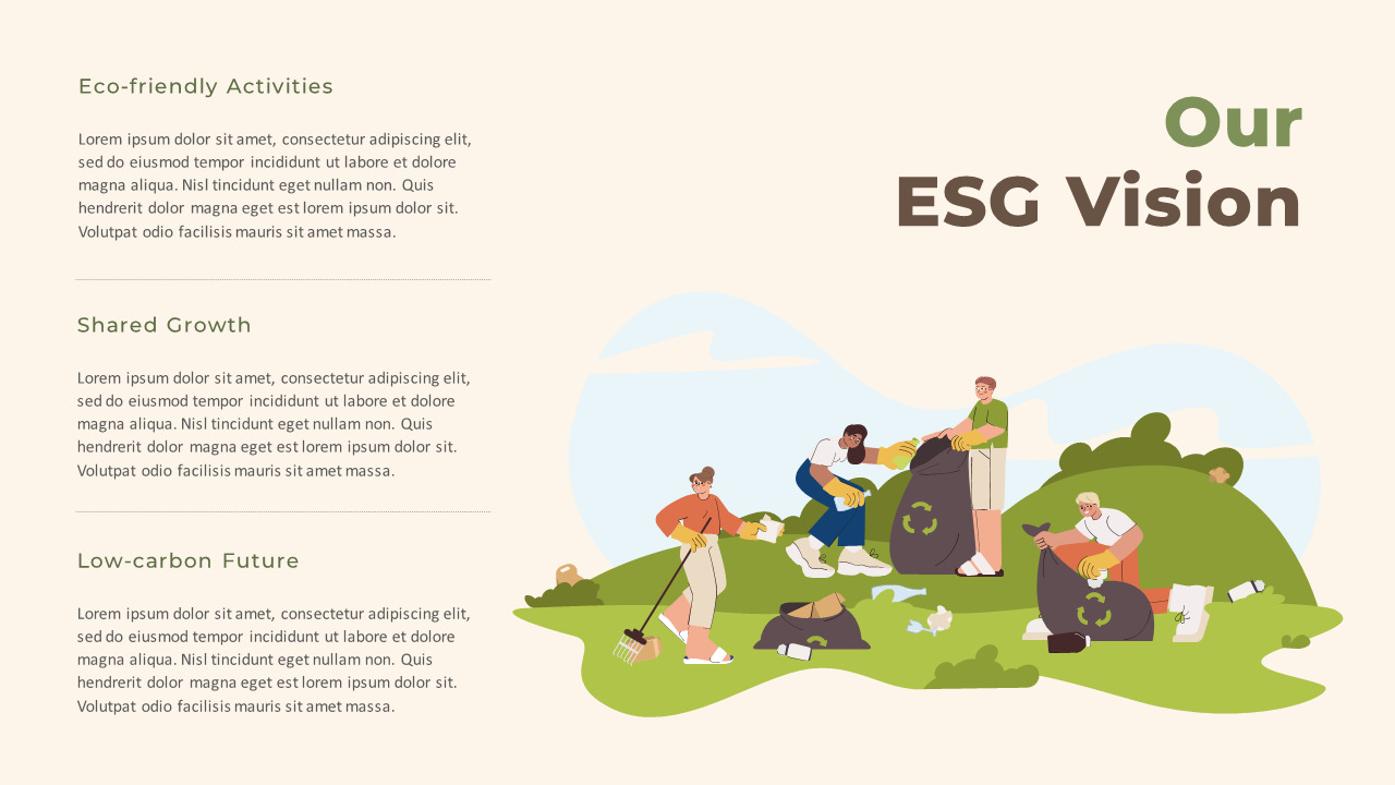 ESG Environmental Social Governance Interactive Google Slides