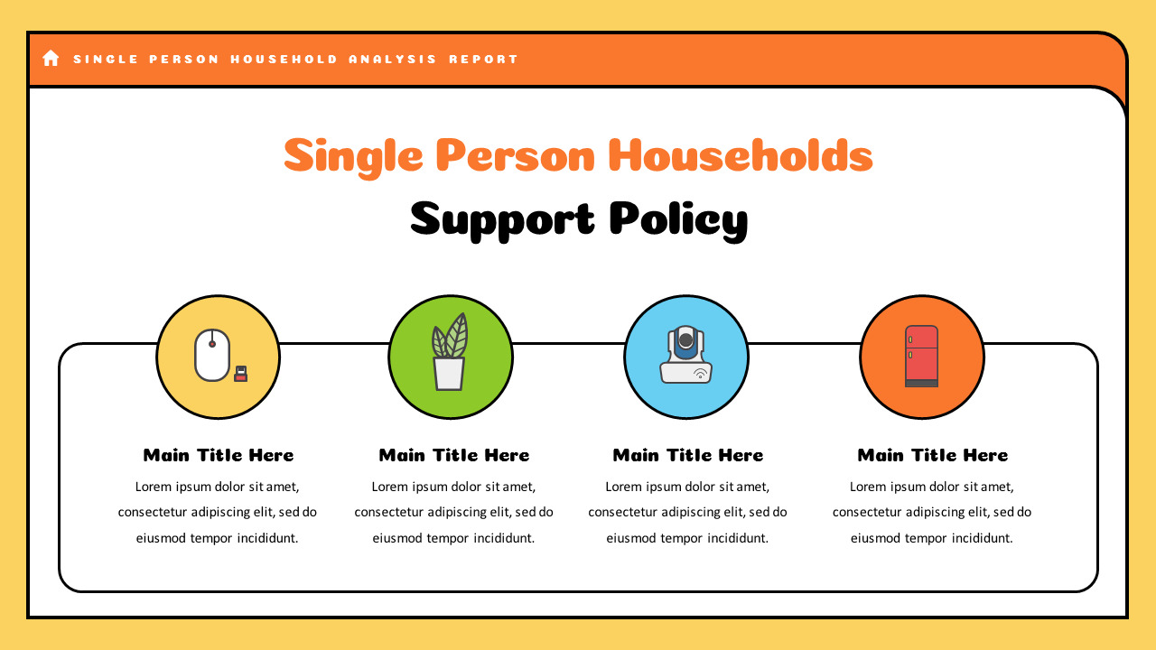 Single Person Household Analysis Google Slides Presentation Templates