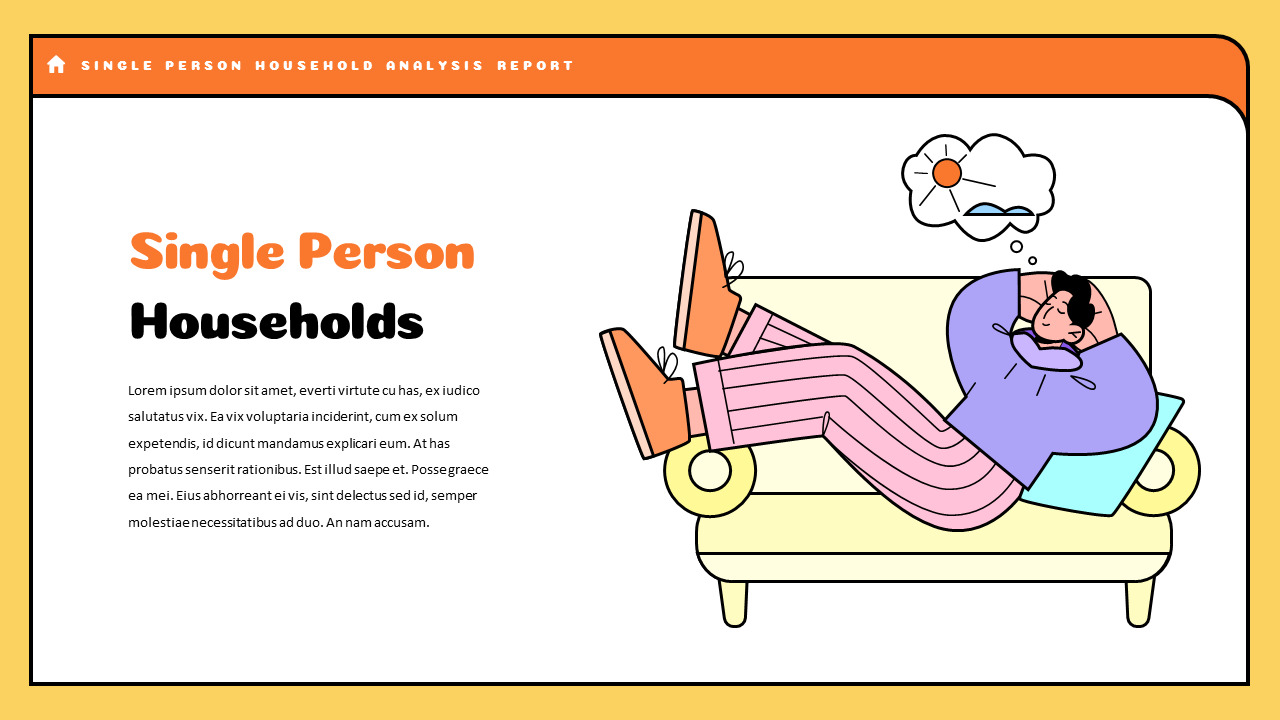 Single Person Household Analysis Google Slides Presentation Templates