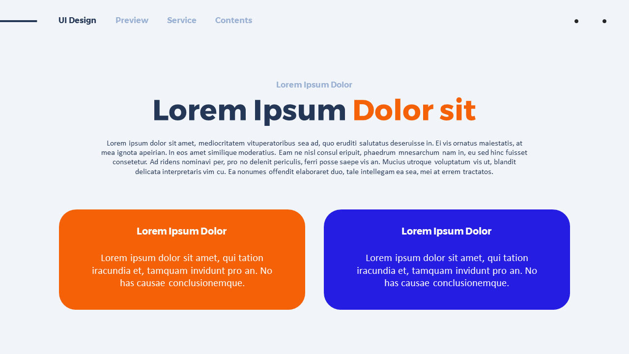 웹사이트 UI 디자인 PPT 템플릿