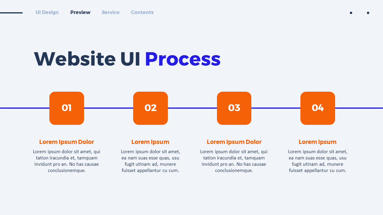 Website UI Design PPT Templates