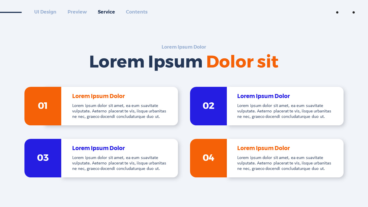 Website UI Design PPT Templates