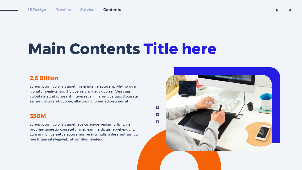 Website UI Design PPT Templates