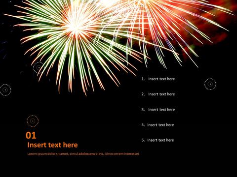 Libérer Échantillon PowerPoint gratuit - Feu d'artifice|Modèles ...
