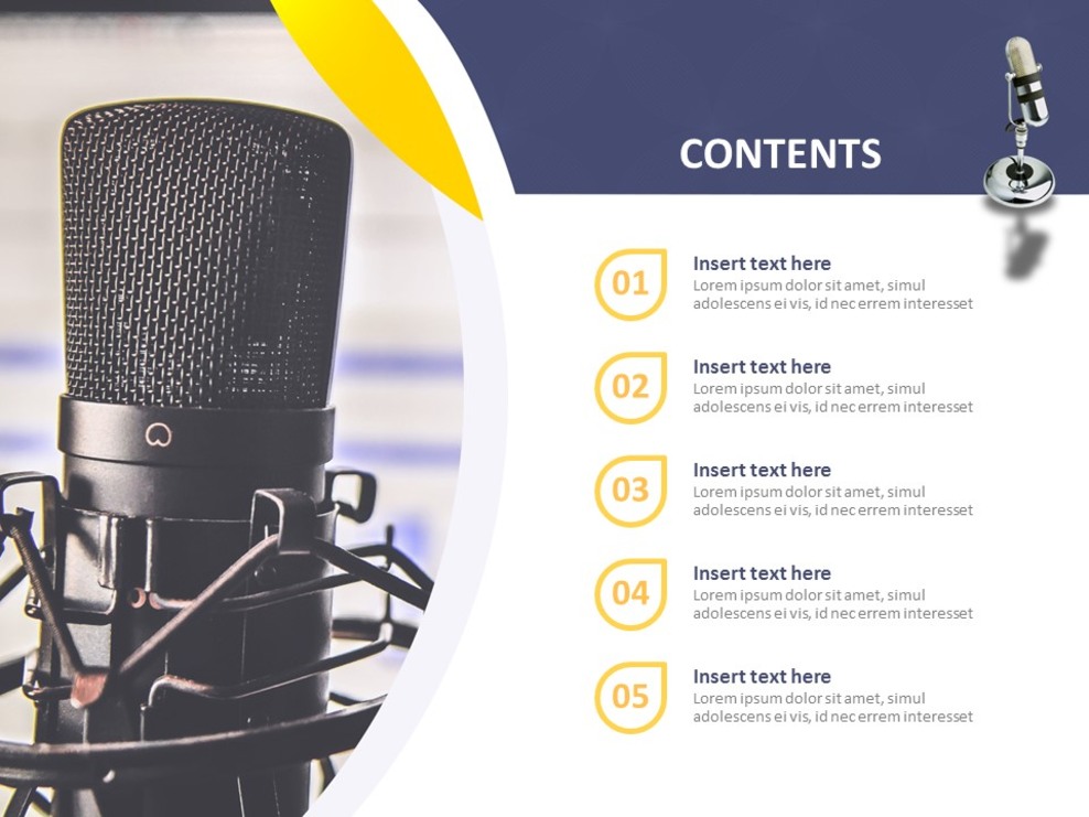 Microphone - Free PPT Template