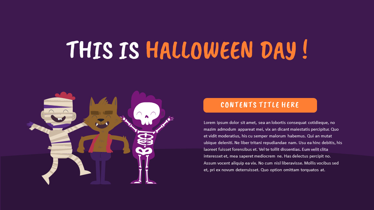 Halloween Day Easy Slides Design